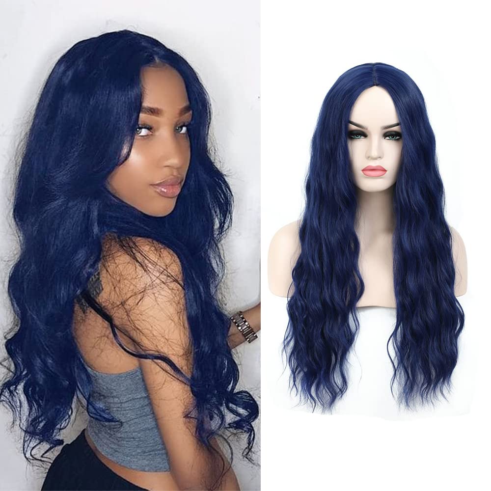 Dark Navy Blue Hair