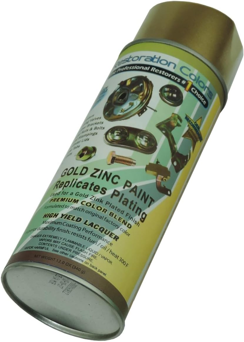 Amazon.com: Inline Tube Gold Zinc Plating Look Spray Paint 1pc : Automotive