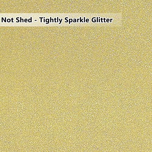 Snapklik.com : Gold Glitter Cardstock Paper, Double Sided Gold Glitter ...