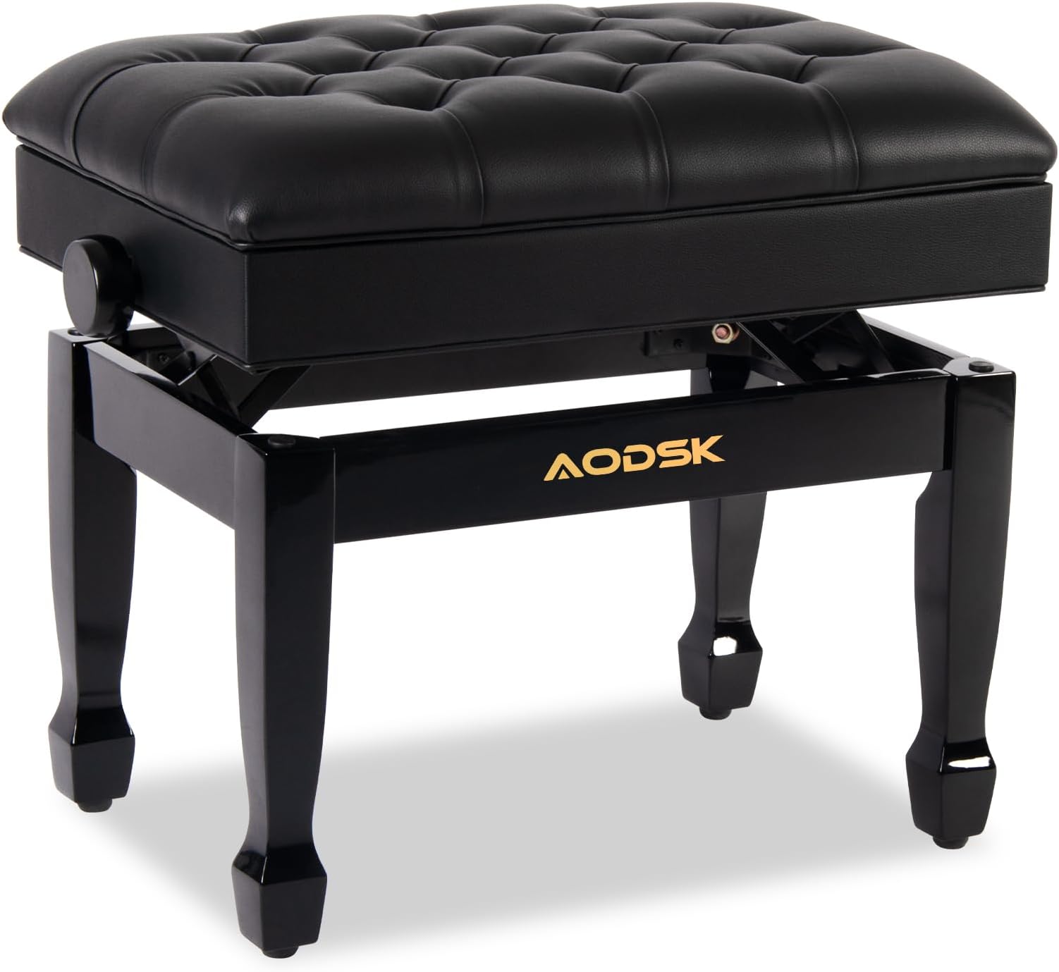 Amazon.com: AODSK Piano Bench Adjustable with Storage,Heavy Wooden ...