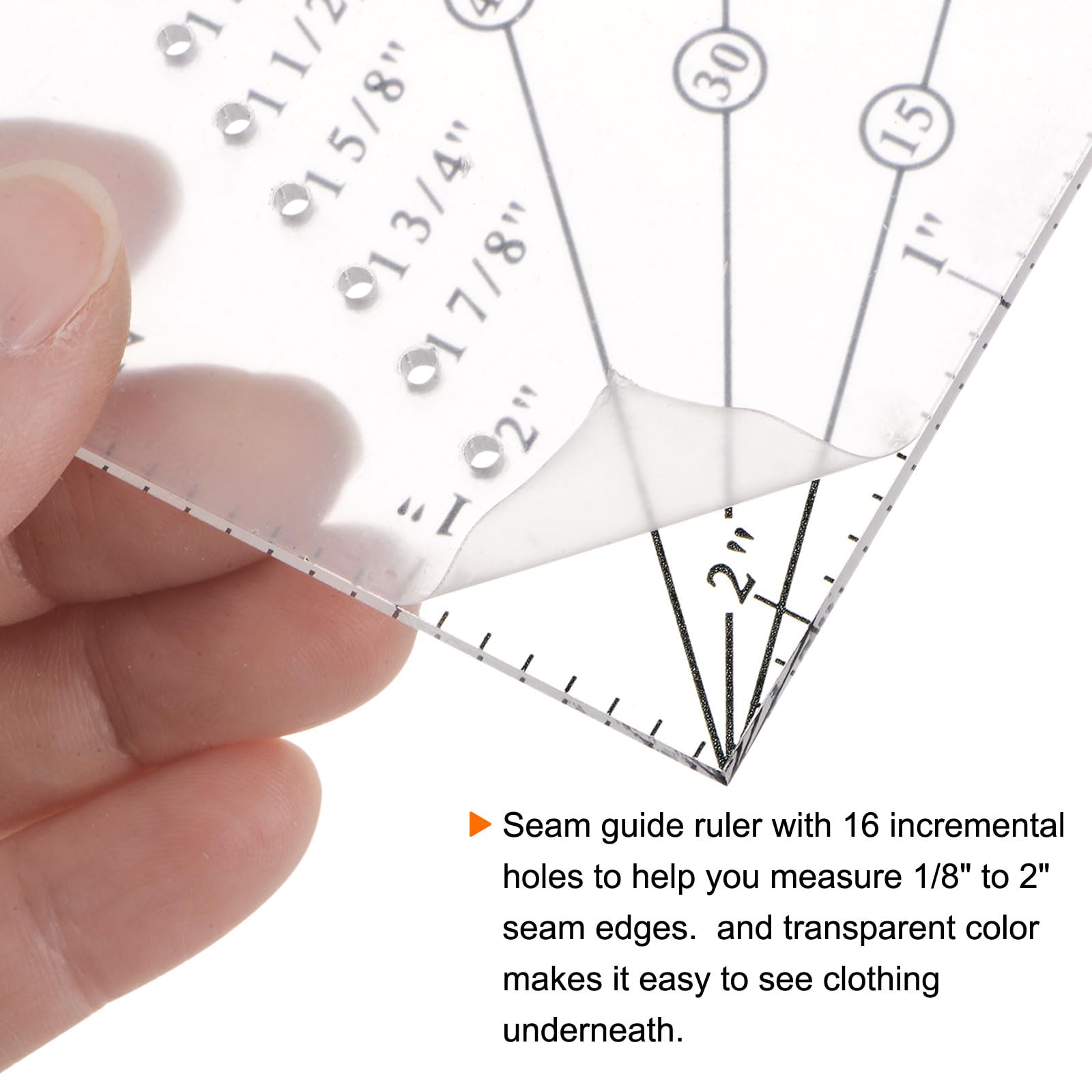 Hot Hem Ruler For Sewing Favengo 4 Pcs Seam Allowance Ruler Magnetic ...