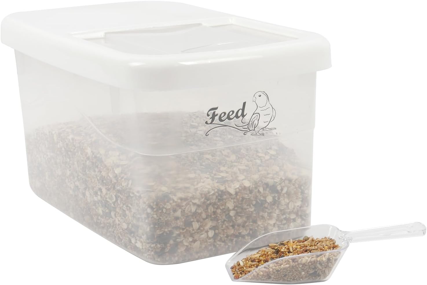 Amazon.com: Brabtod Bird Seed Storage Container,8 pounds Bird Food ...