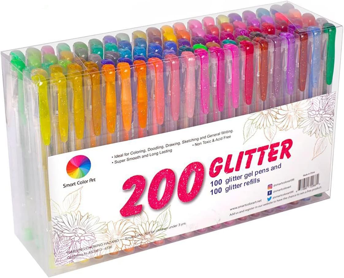 Amazon.com: 320 Pack Gel Pens Set, Smart Color Art 160 Colors Gel Pen ...