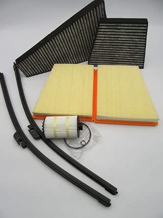 Amazon.com: TopEuro replacement oil air cabin filters wiper blades for ...