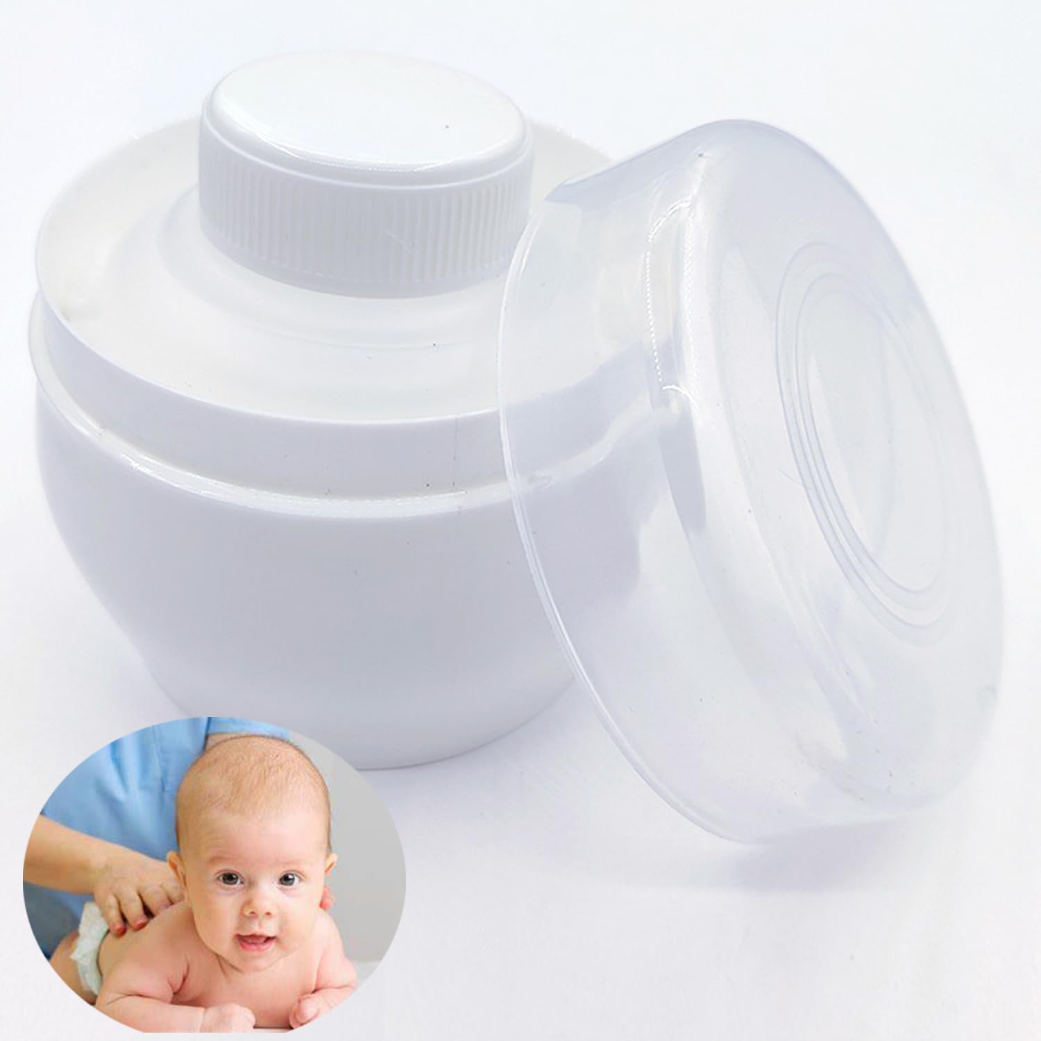 Amazon.com: 2pcs Body Powder Containers, After-Bath Powder Case, Fluffy ...