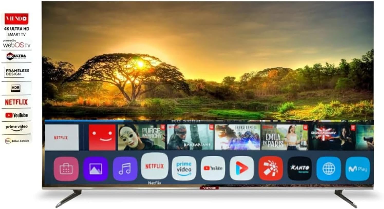 SREEN 75 Inch Smart Screen LED 4K TV SRET-75S4KW1 - WebOS, 3 HDMI, 2 ...