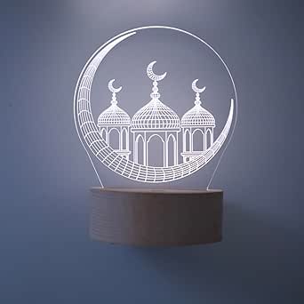 3D Led Islamic Night Light Ramadan Lamp for Home & Office Desk - Eid ...