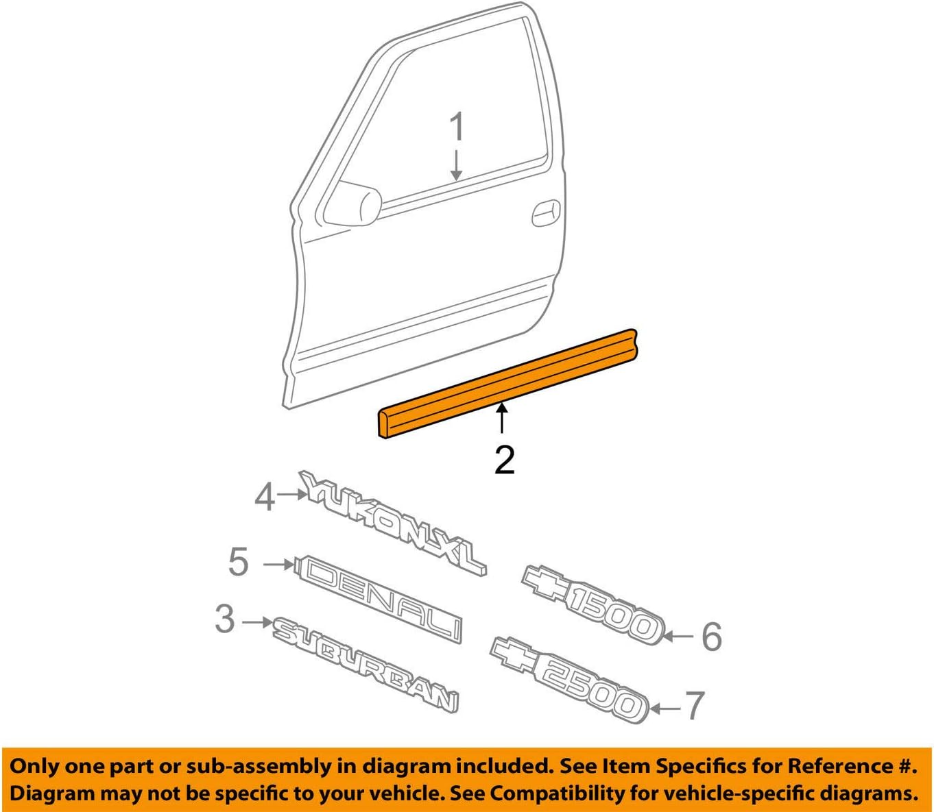 Amazon.com: GM Genuine 15176375 Door Molding, Front : Automotive