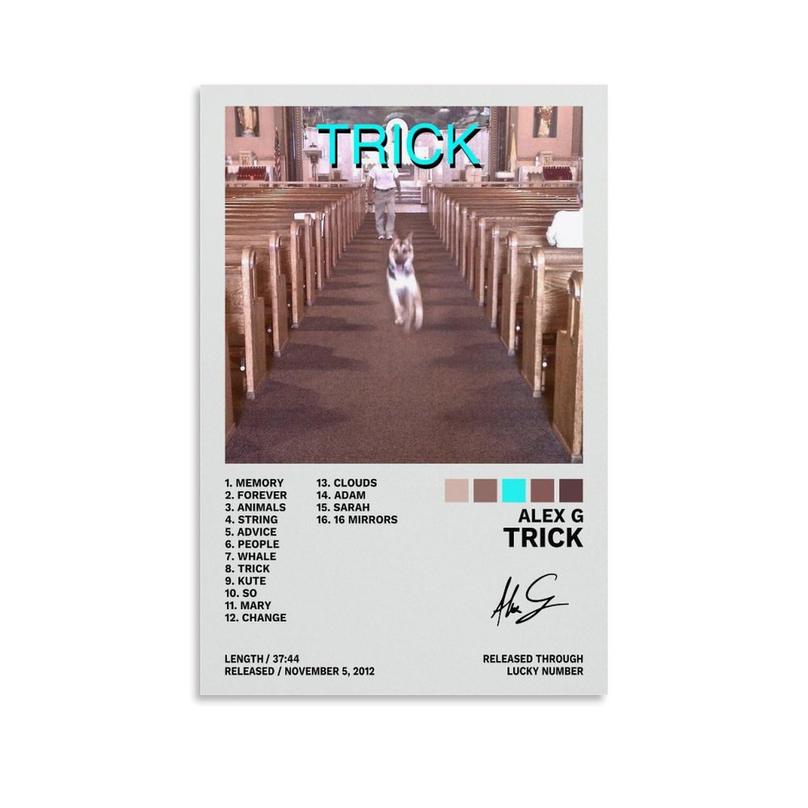 Amazon.com: JINXX Alex G Poster Trick Album Cover Posters Decorative ...