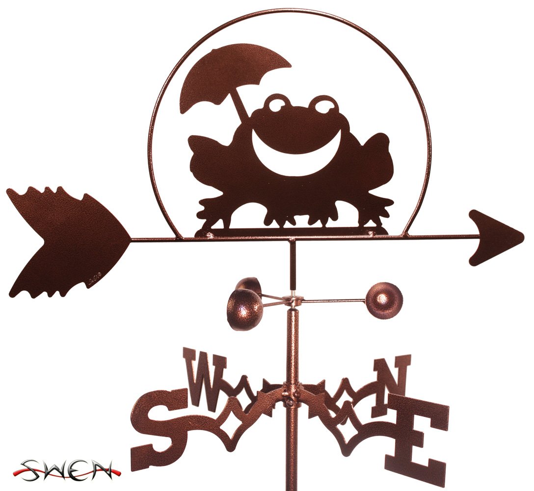 Amazon.com : SWEN Products Frog Weathervane : Windcup Weathervanes ...