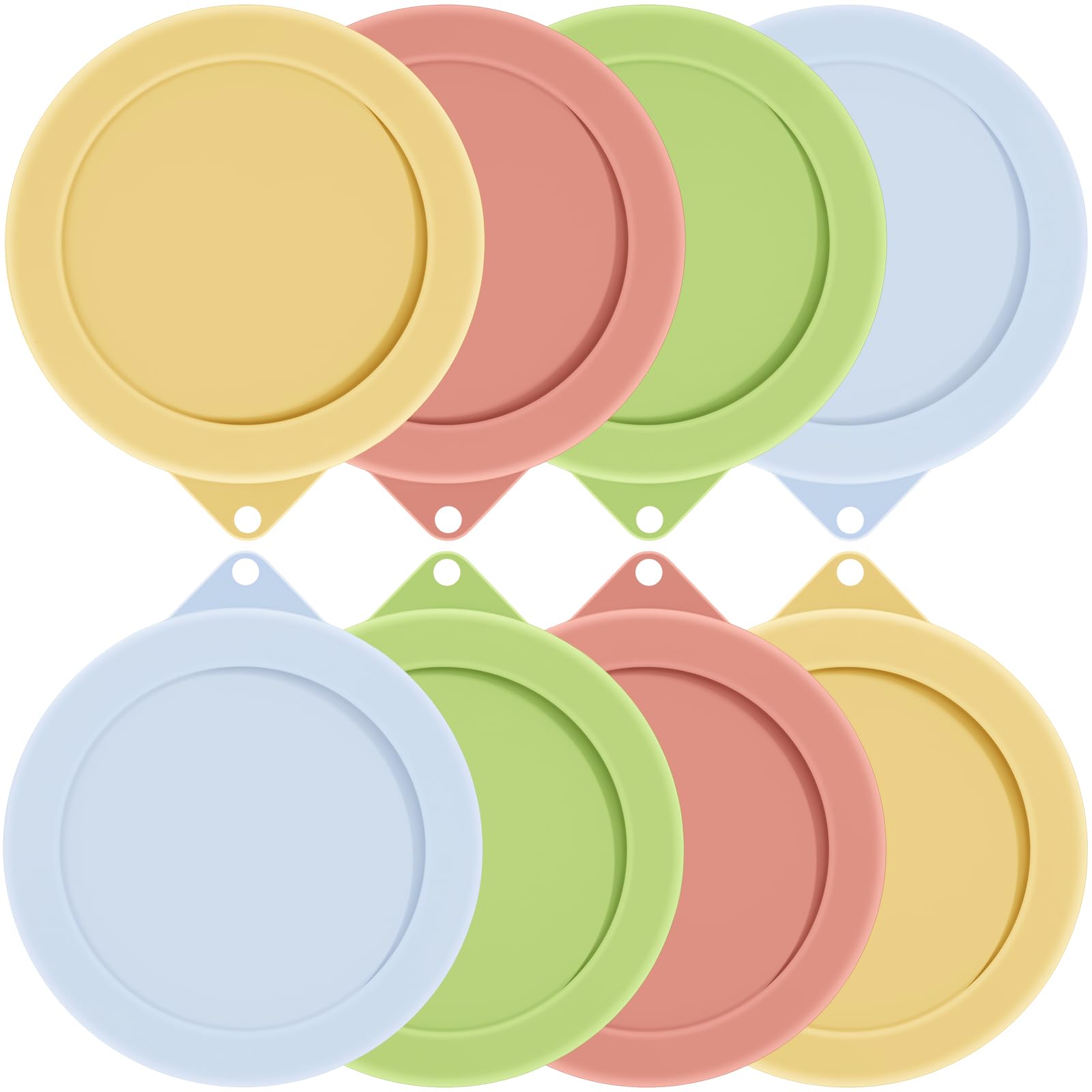 Amazon.com: Hushee 8 Pack 2 Cup Round Silicone Storage Cover Lids ...