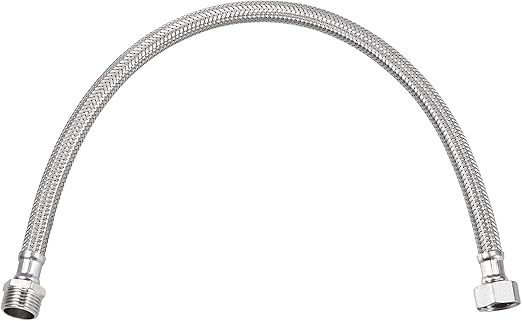 uxcell 16 Inch Long Faucet Supply Line Connector, G1/2 Female ...