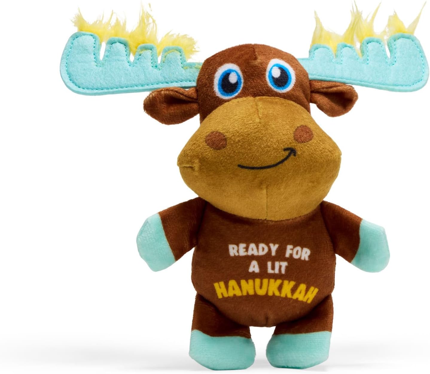 Amazon.com: Merry Makings Hanukkah Plush Moose Dog Toy Small : Pet Supplies