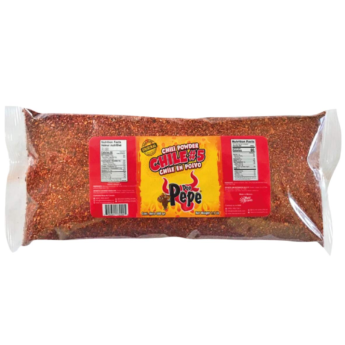 Amazon.com : Don Pepe Chile en Polvo #5 500 gr ( Mexican Chili ...