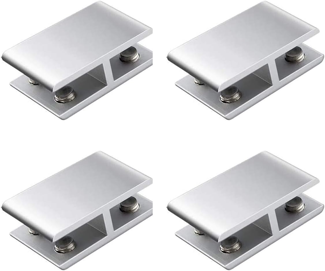 Amazon.com: 4 Pack Aerometal Glass Clamp, Adjustable Glass Shelf ...