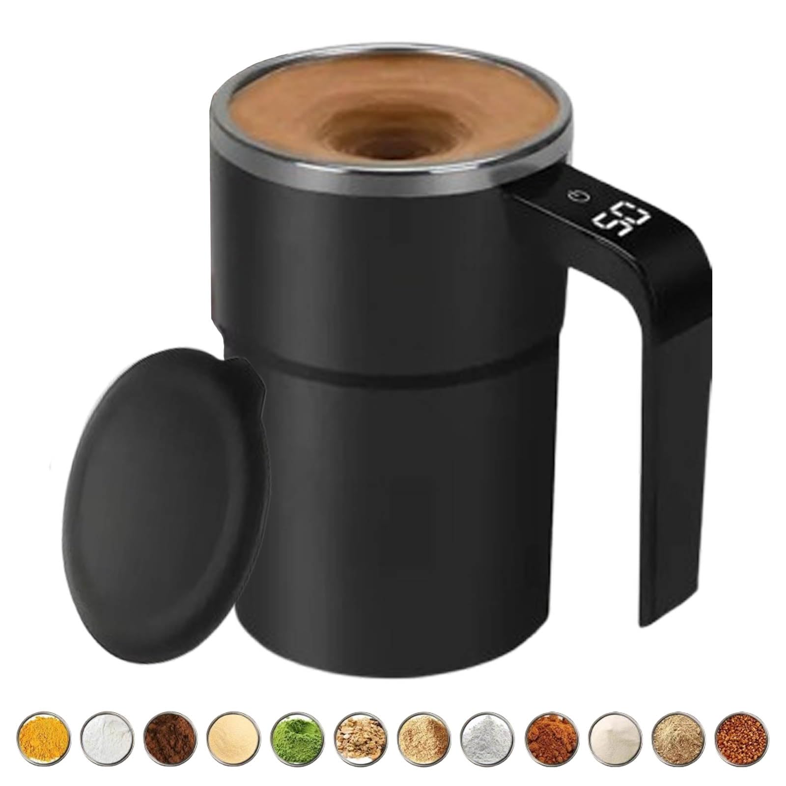 Amazon.com: 12oz Electric Magnetic Stirring Coffee Mug, Self Stirring ...