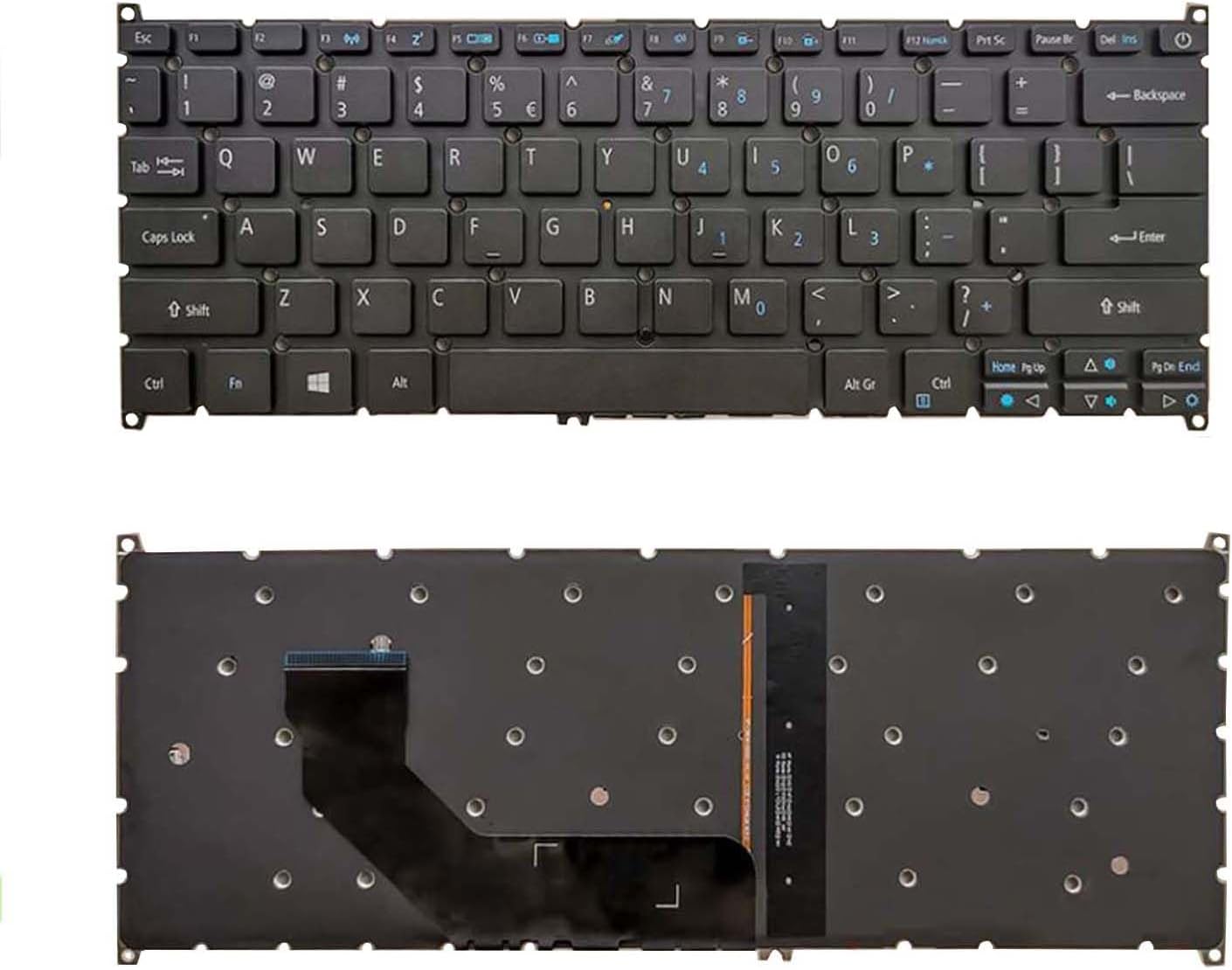 Amazon.com: Laptop Keyboard Compatible with AC-E SF314-52G N17P3 S5-371 ...
