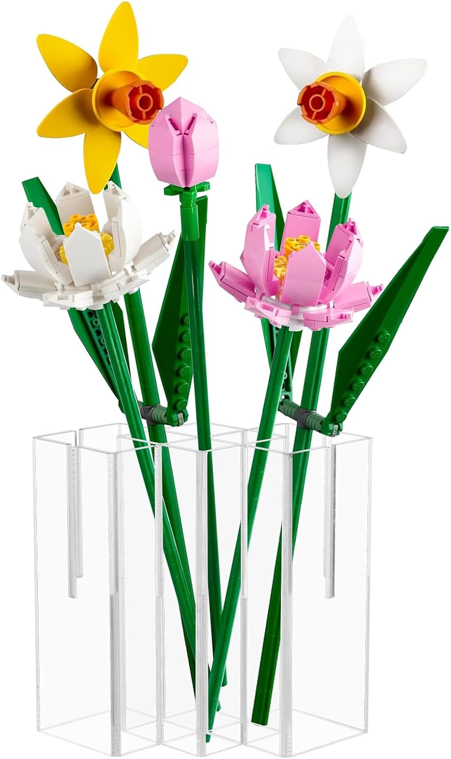 Amazon.com: Beautyflier Vase Holder for LEGO Flower, Clear Acrylic Vase ...
