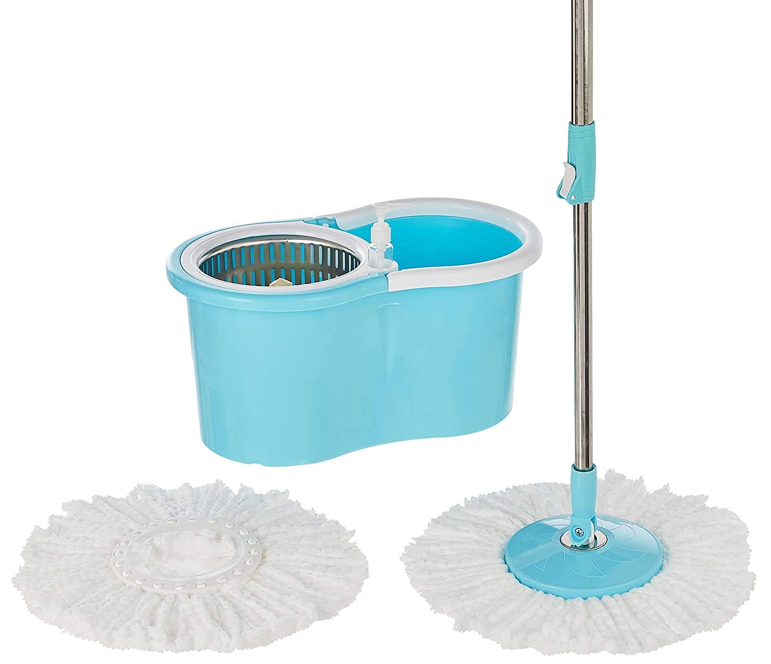 Blue Clean Home Mop Bucket Set with 2 Refill : Amazon.in: Home Improvement