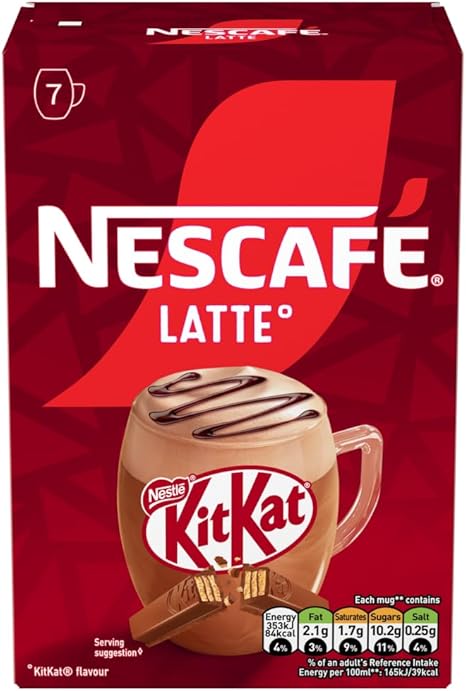 Nescafe KitKat Latte, 7 x 21g Sachets : Amazon.co.uk: Grocery