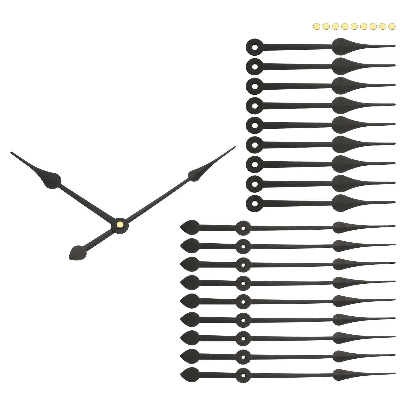 Amazon.com: PATIKIL Replacement Clock Hands Kit, 10 Set Replacement ...