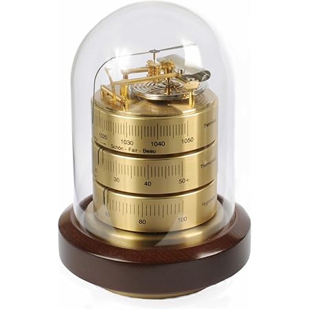 Barigo 3025 Table Station météo laiton baromètre hygromètre thermomètre ...