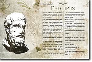 The Wisdom of Epicurus Poster (with inspiring motivational, thought ...