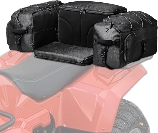Amazon.com: VEVOR ATV Rear Storage Bag, 74L ATV Rear Cargo Bag with ...