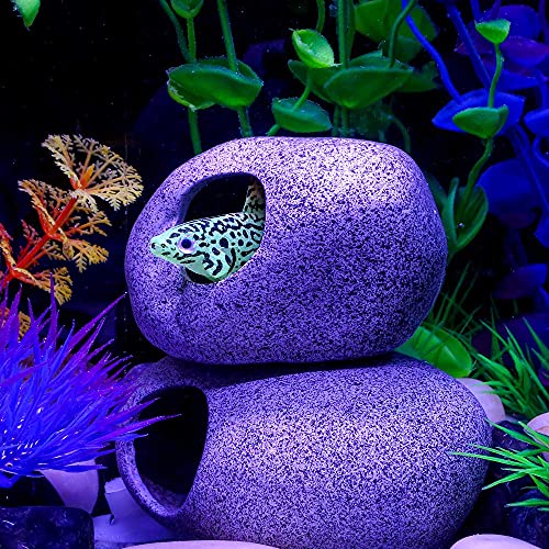 Aquazoo Premium Aquarium Decorations Betta Caves, Fish Tank Decorations ...