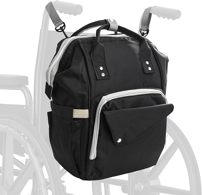 Amazon.com: Wheelchair Backpack Bag to Hang On Back - Wheelchair ...