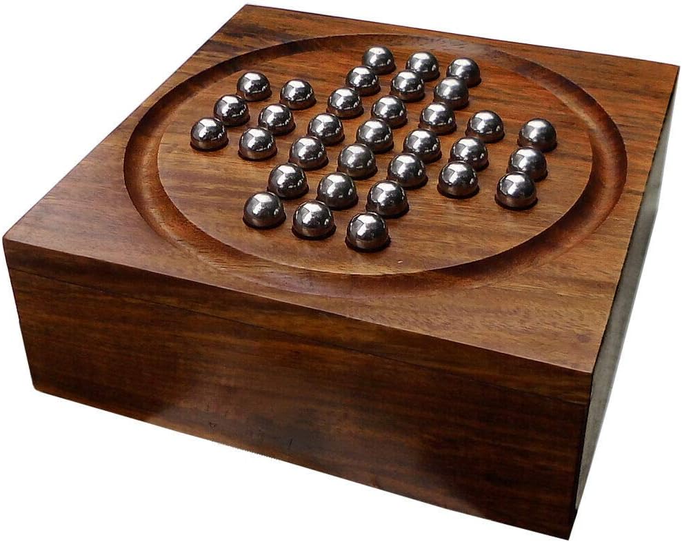 County Engraving Personalised Traditional Solitaire Wooden Game Set ...