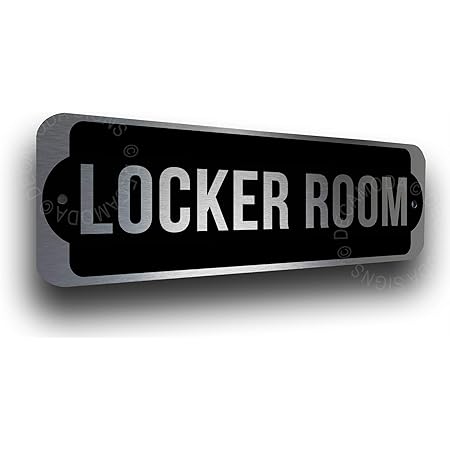 Amazon.com : Deca Moda Mens Locker Room Door Sign, Signs for Business ...