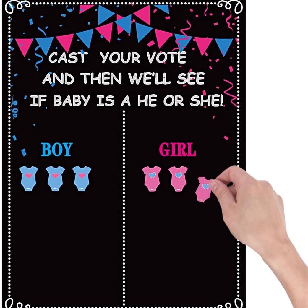 Amazon.com: Gender Reveal Decorations - Funny Voting Gender Reveal ...