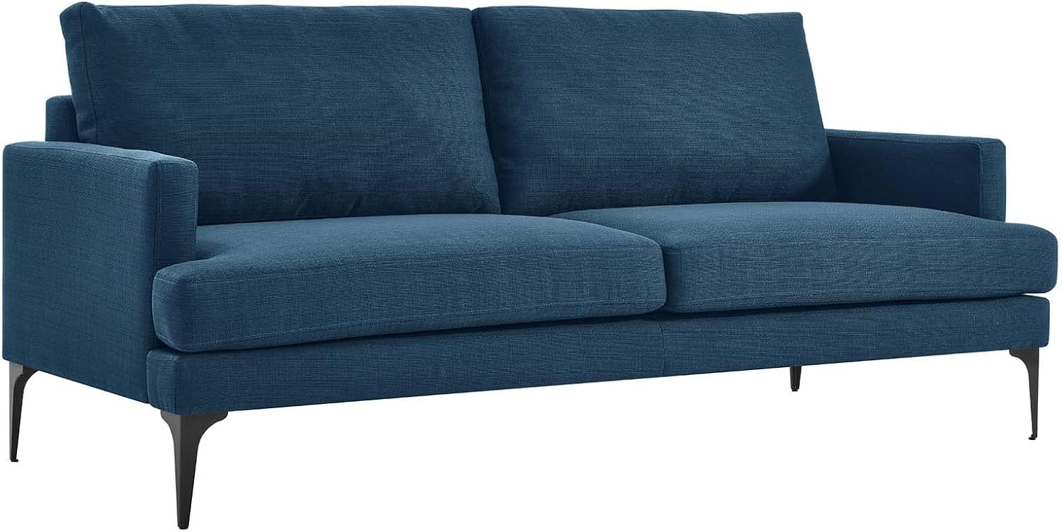 Amazon.com: Modway Evermore Sofas, Azure : Home & Kitchen