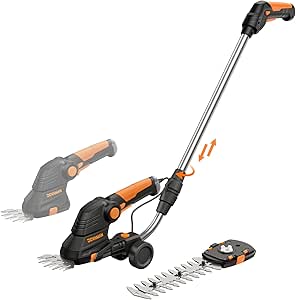 DOVAMAN GS03C Forbice Tagliaerba Batteria 3-in-1, 7,2V con Asta Telescopica, 2 Lame (90 mm / 170 ...