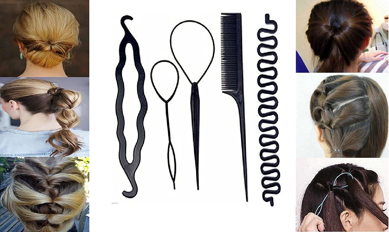 Fully rofessional Braids Tools / Hair Styling Kits For Women Set Of 5 ...