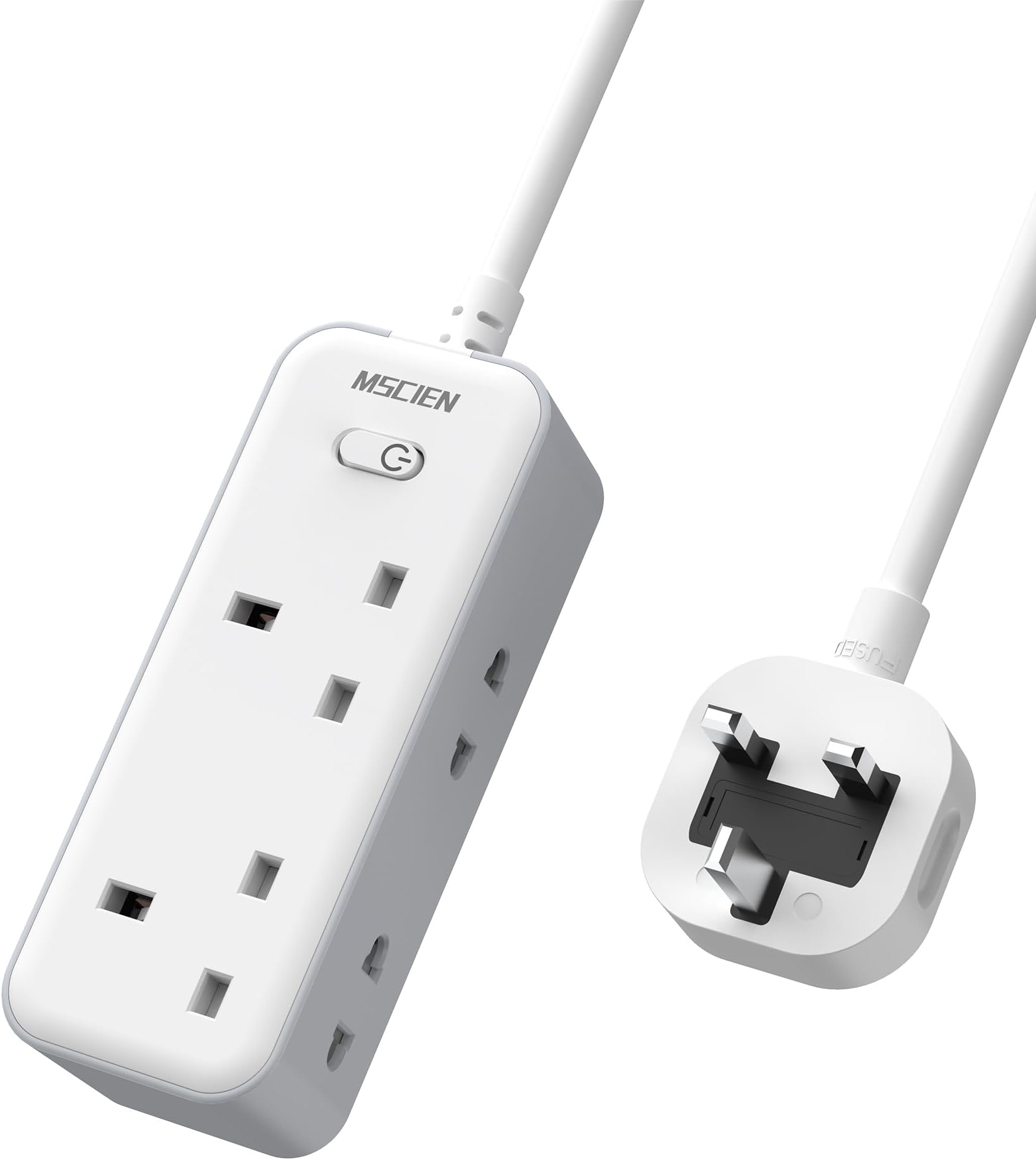 Masterplug SRGDU41PW2-MP Heavy Duty Four Socket Surge Protected ...