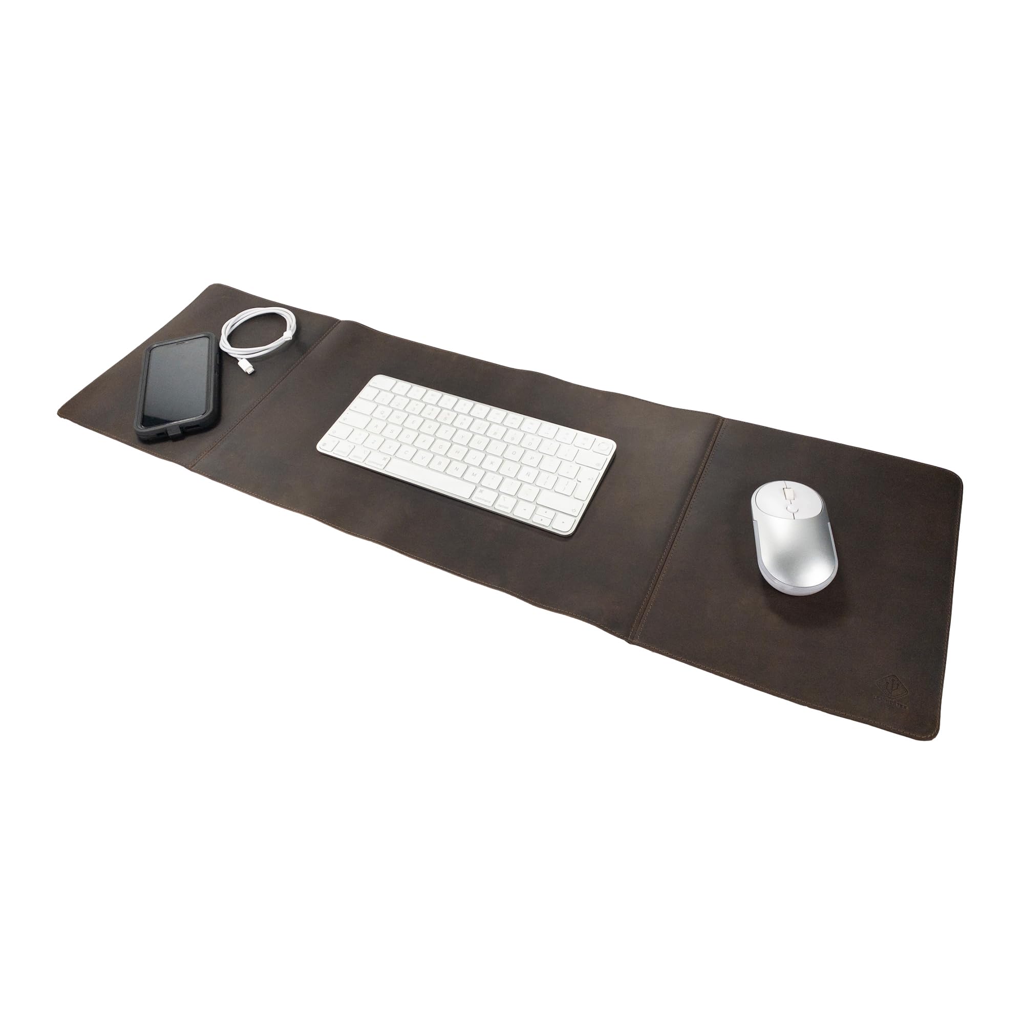 Amazon.com : LeatherTex, 34 Inch Long Desk Pad for Keyboard, Mouse and ...
