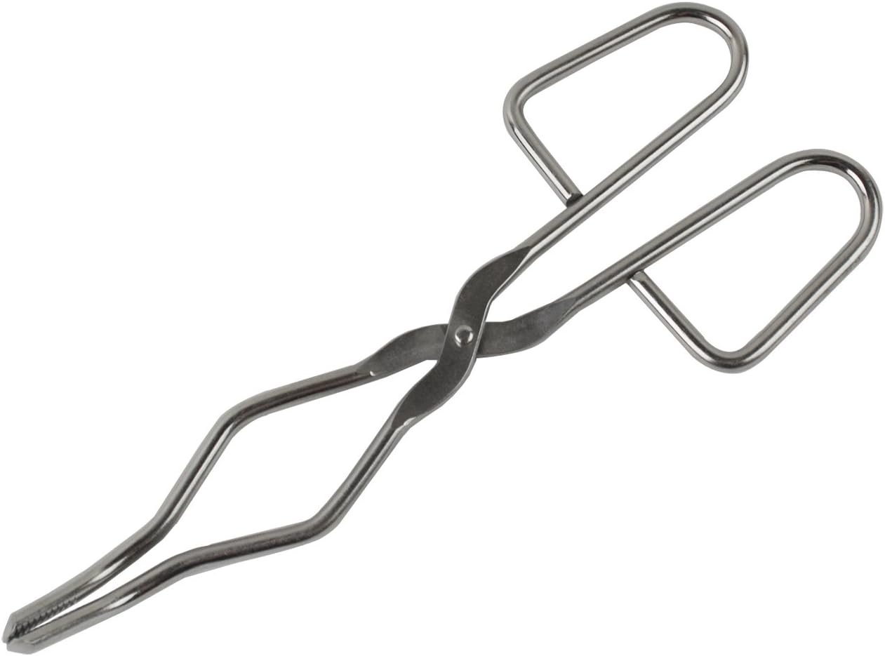 Amazon.com: 7" Stainless Steel Flask Beaker Tongs Precious Metal ...