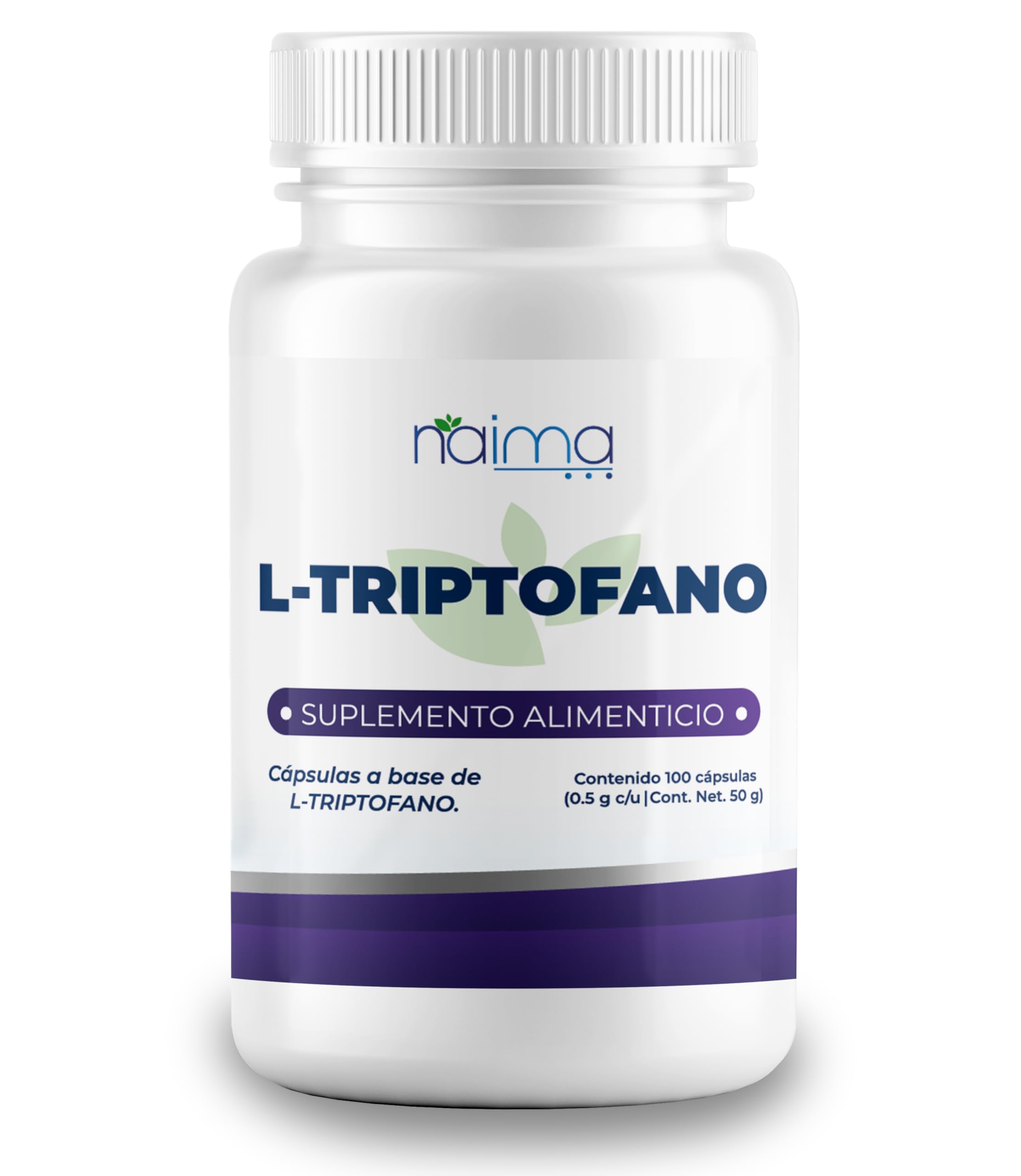 NAIMA, Triptófano, 100 Cápsulas | Suplemento Alimenticio 100% Puro ...