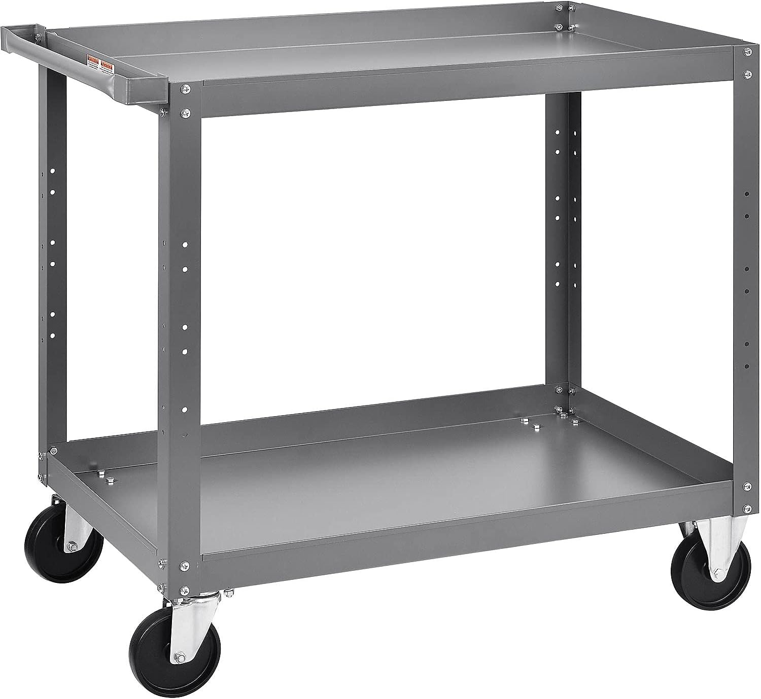 Amazon.com: Global Industrial 2 Shelf Steel Stock Cart, 800 Lb ...