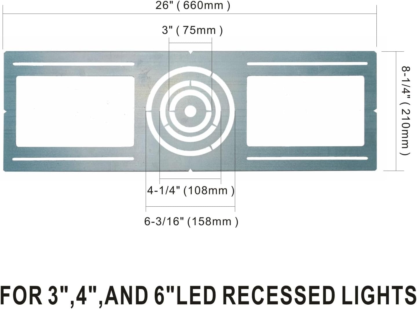 Snapklik.com : FORT 48 Pack New Construction Rough-in Plate Pre ...