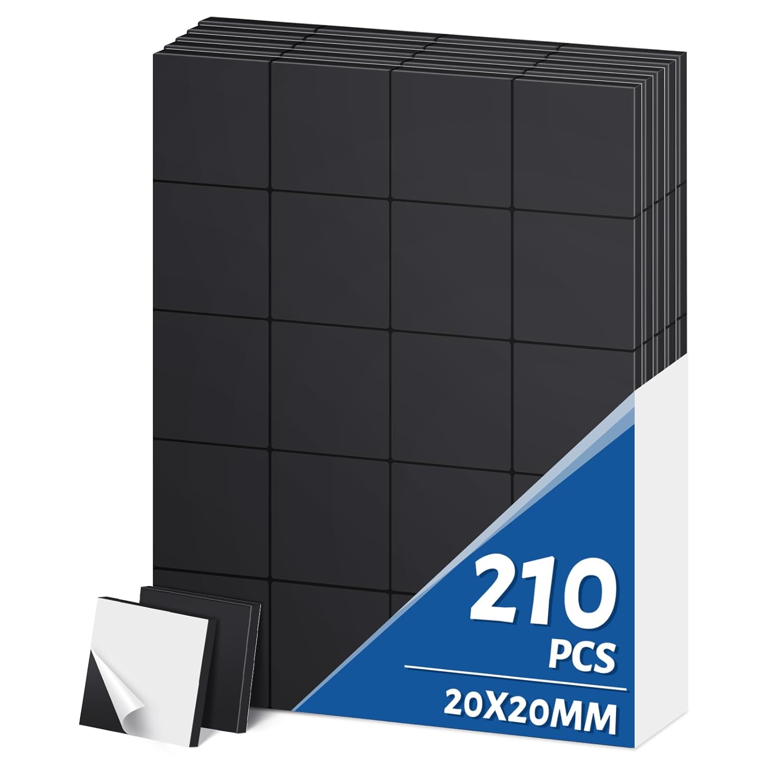 Amazon.com: 210Pcs Square Magnetic, Magnet with Adhesive Backing ...