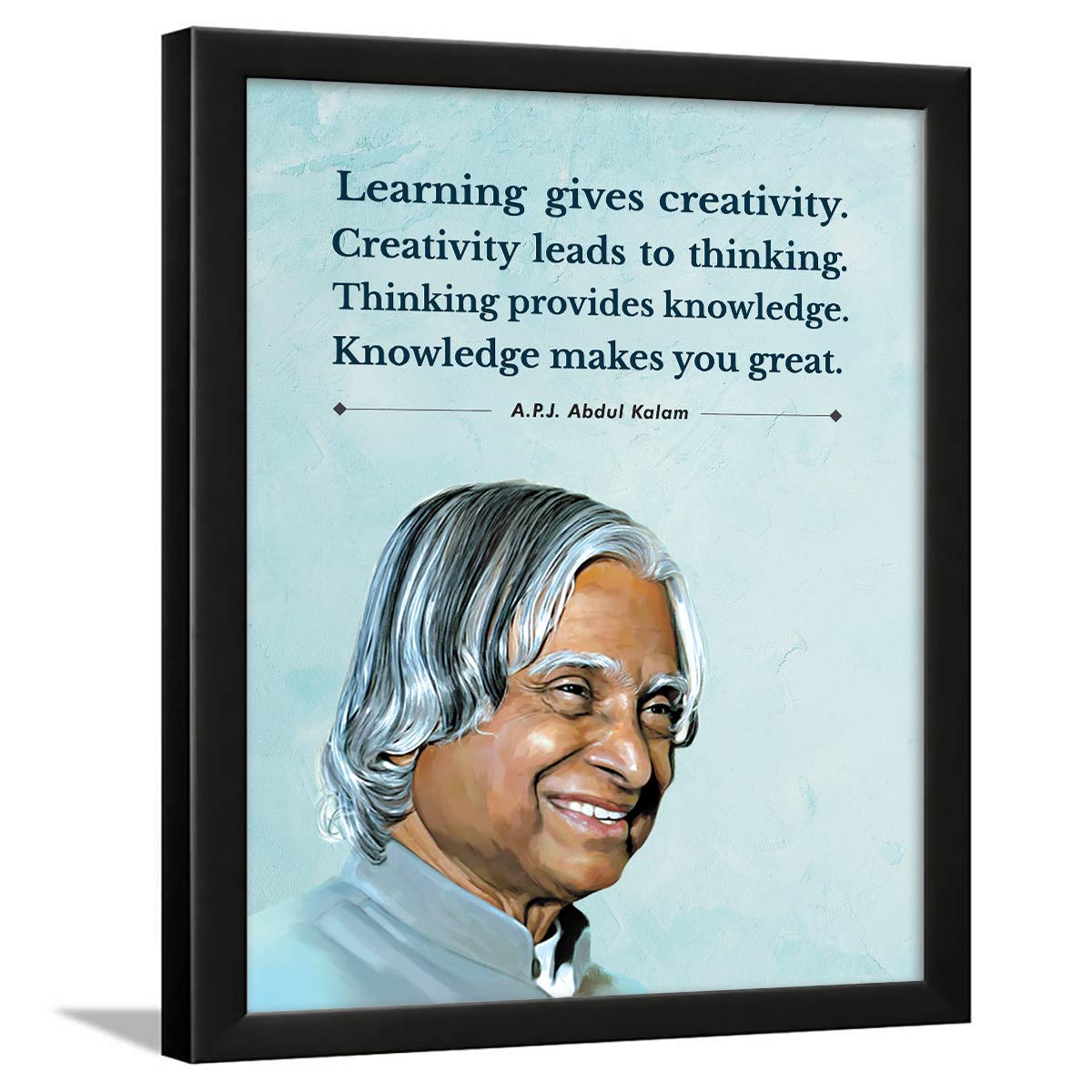 Buy Chaka Chaundh Abdul Kalam Photo Frames For Wall Motivational
