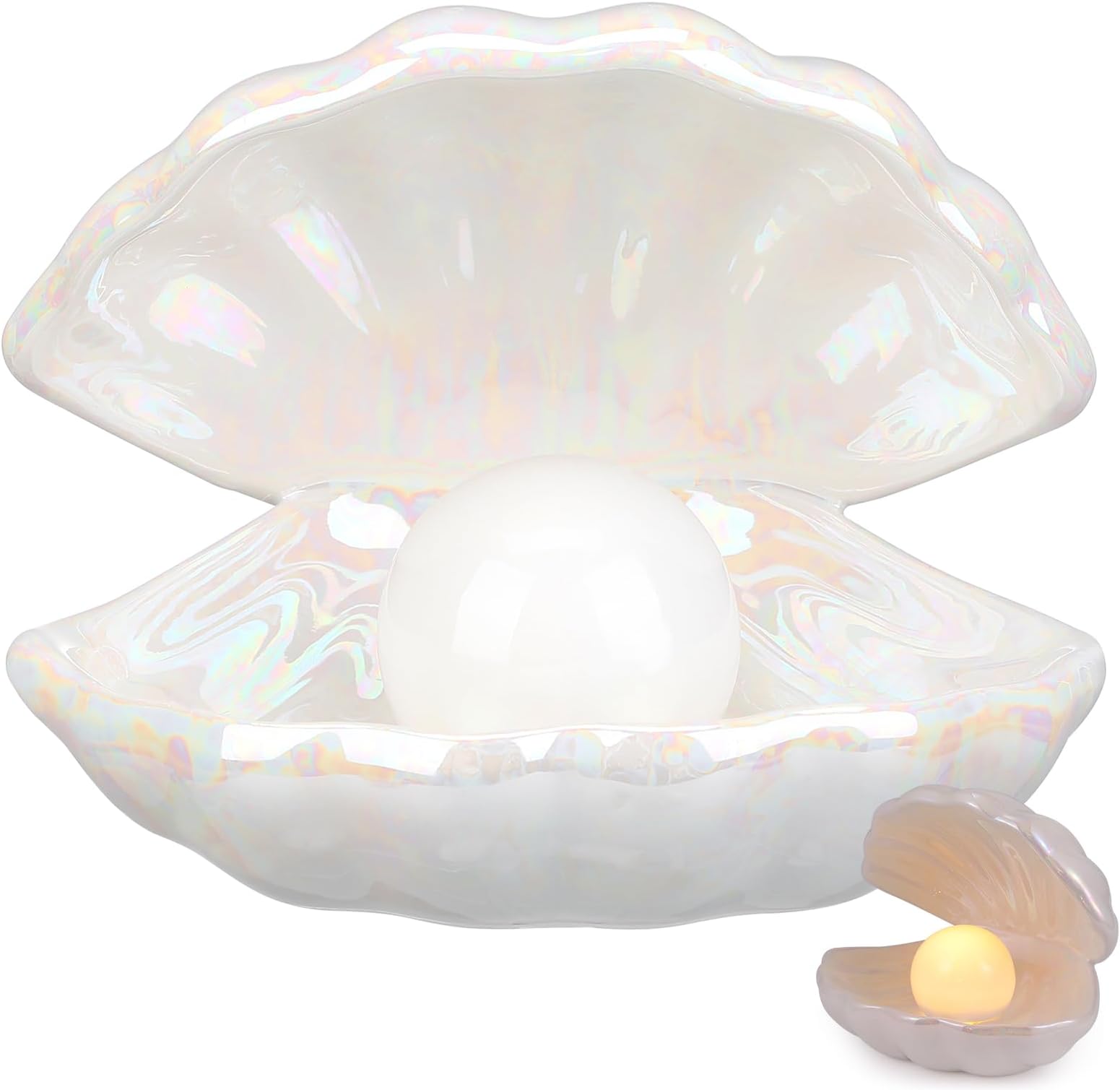 Besportble shell pearl light, accent lamp, pearl in shell night light ...
