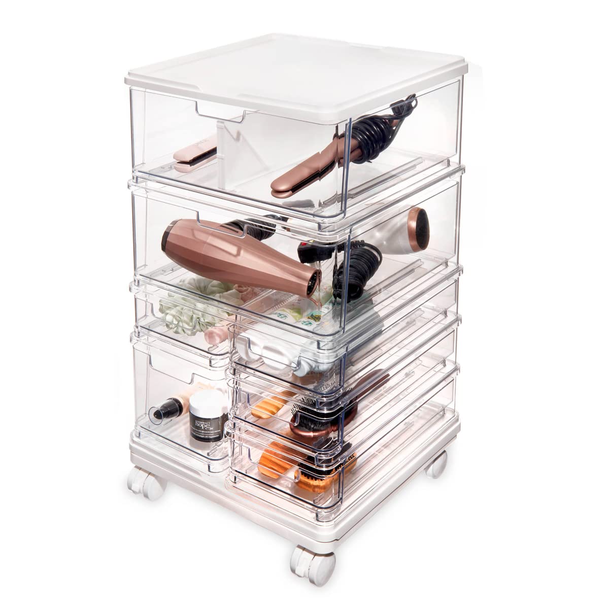 iDesign The Sarah Tanno Collection Large 7-Drawer Stacking Cosmetic ...