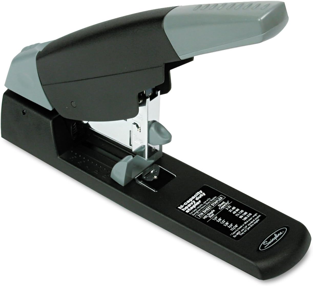 Swingline High-Capacity Heavy Duty Stapler, 210-Sheet Capacity, Black ...