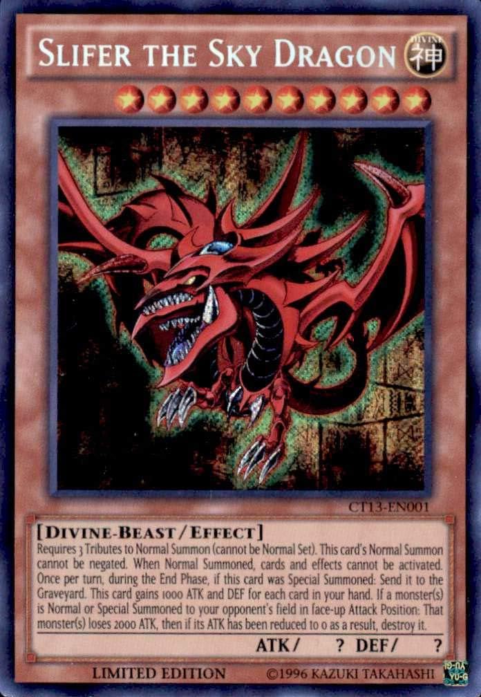 YU-GI-OH! - Slifer the Sky Dragon (CT13-EN001) - 2016 Mega-Tins ...