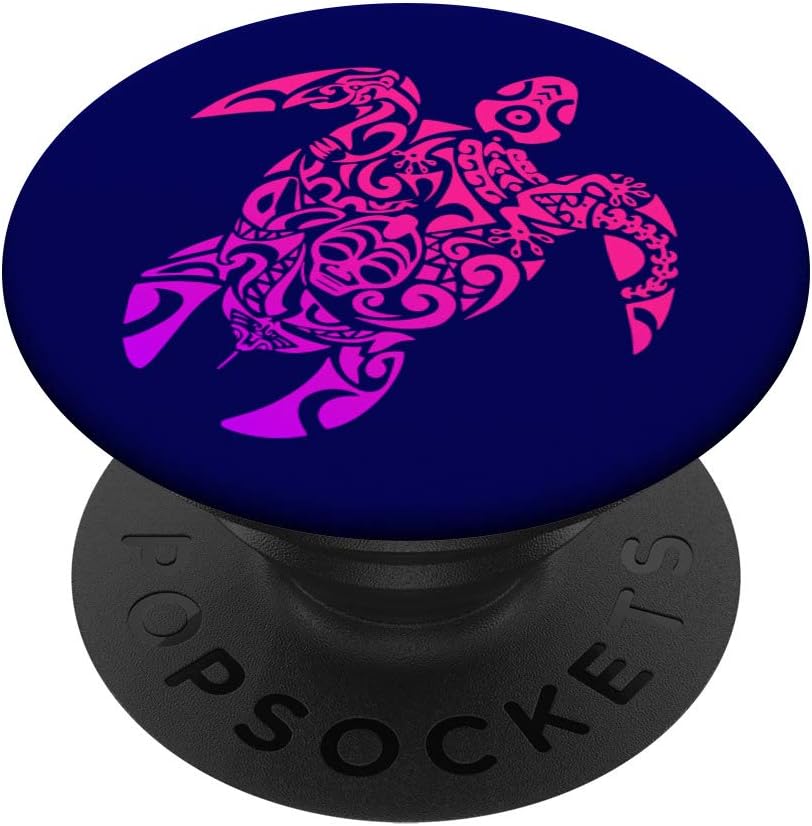 Amazon.com: Blue Ocean Sea Turtle Pop Socket Purple Sea Turtle Pink ...