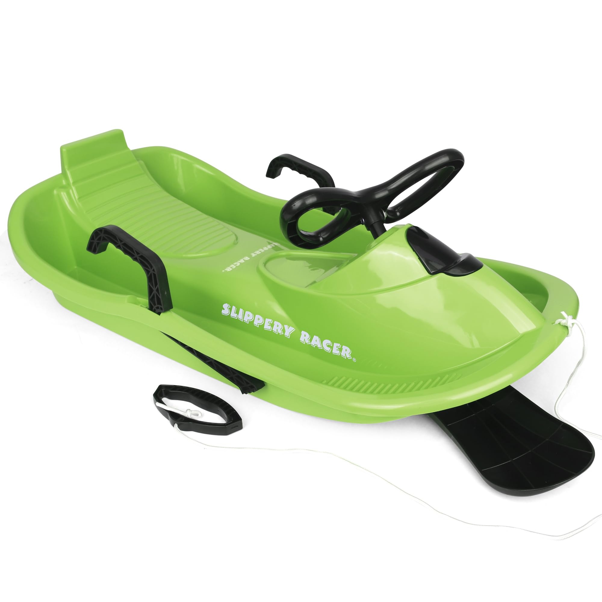 Snapklik.com : Slippery Racer Downhill Derby Kids Steerable Snow Sled